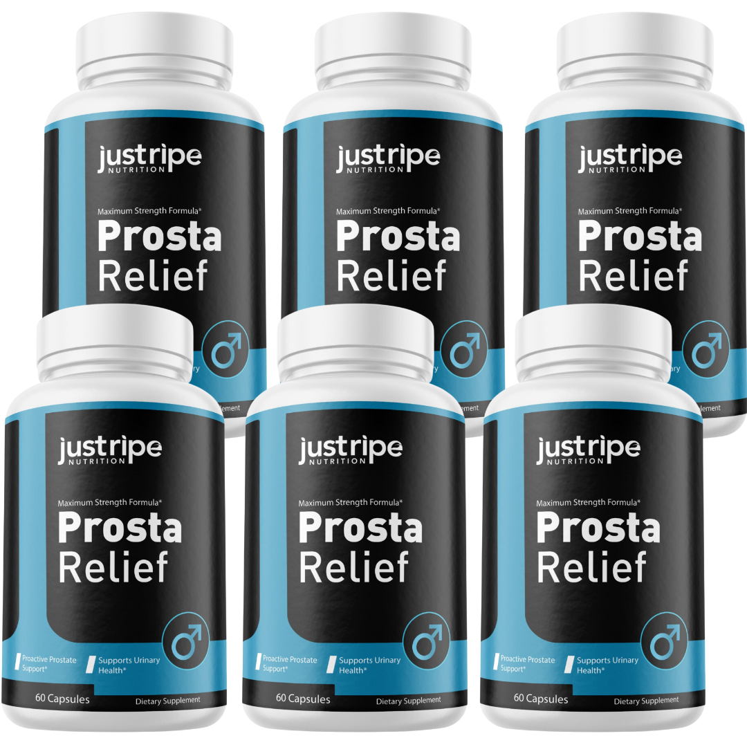 6 Pack Prosta Relief Urinary Tract Healthy Bladder - 60 Capsules – justripenutrition