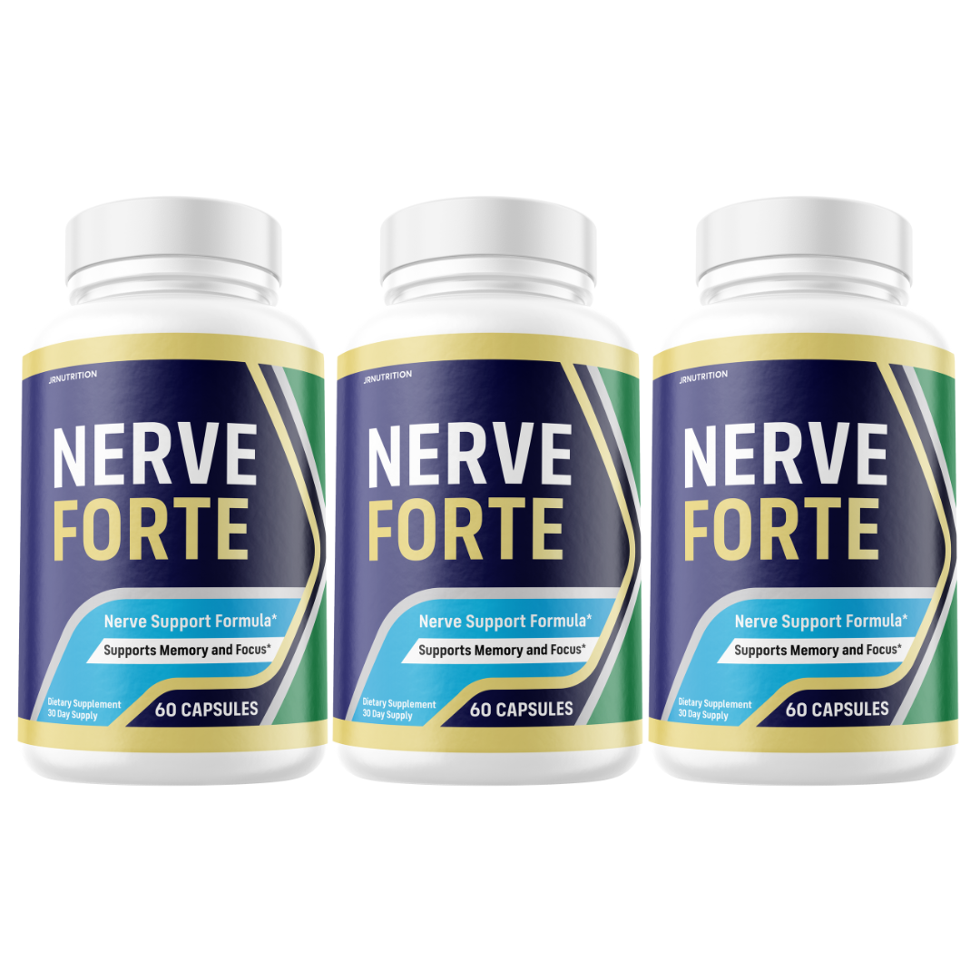Nerve Forte Capsules for Nerve Health and Discomfort Relief - 3 Bottle ...