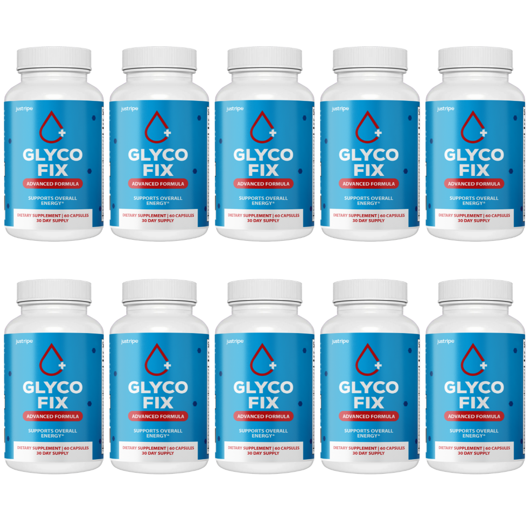 GlycoFix Blood Health Support Dietary Supplement - 10 Bottles ...