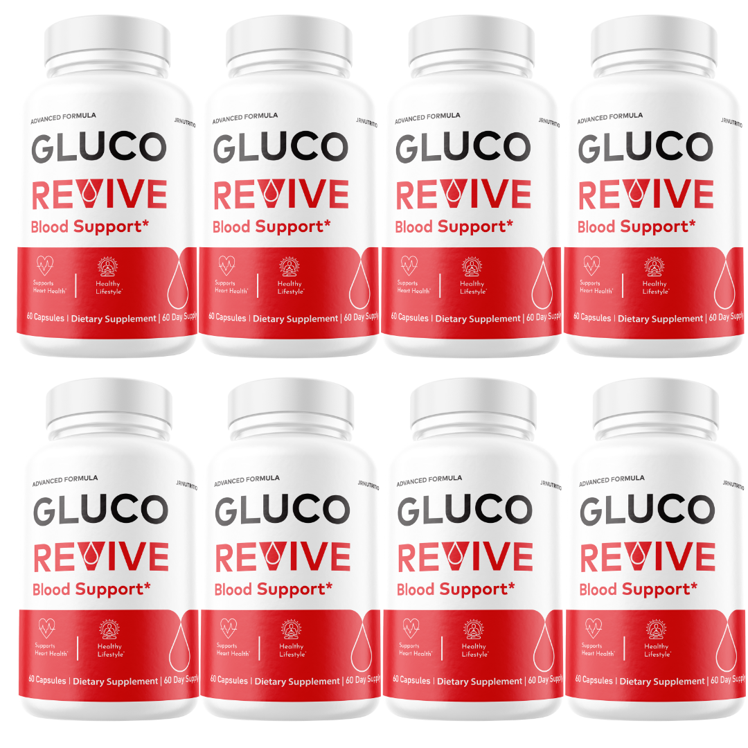 Gluco Revive Blood Support Advanced Glycogen Support - 8 Bottles ...