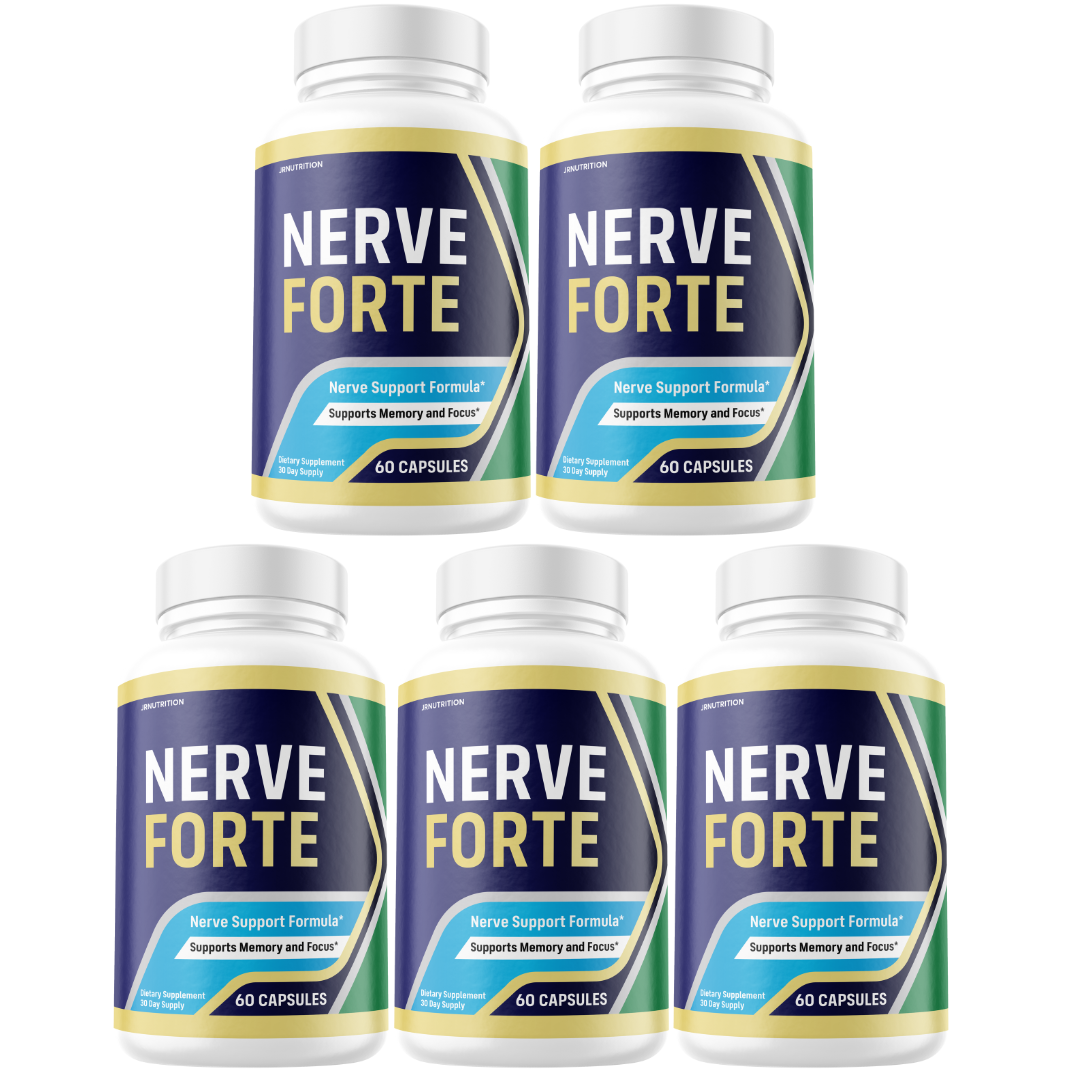 Nerve Forte Capsules for Nerve Health and Discomfort Relief - 5 Bottle ...