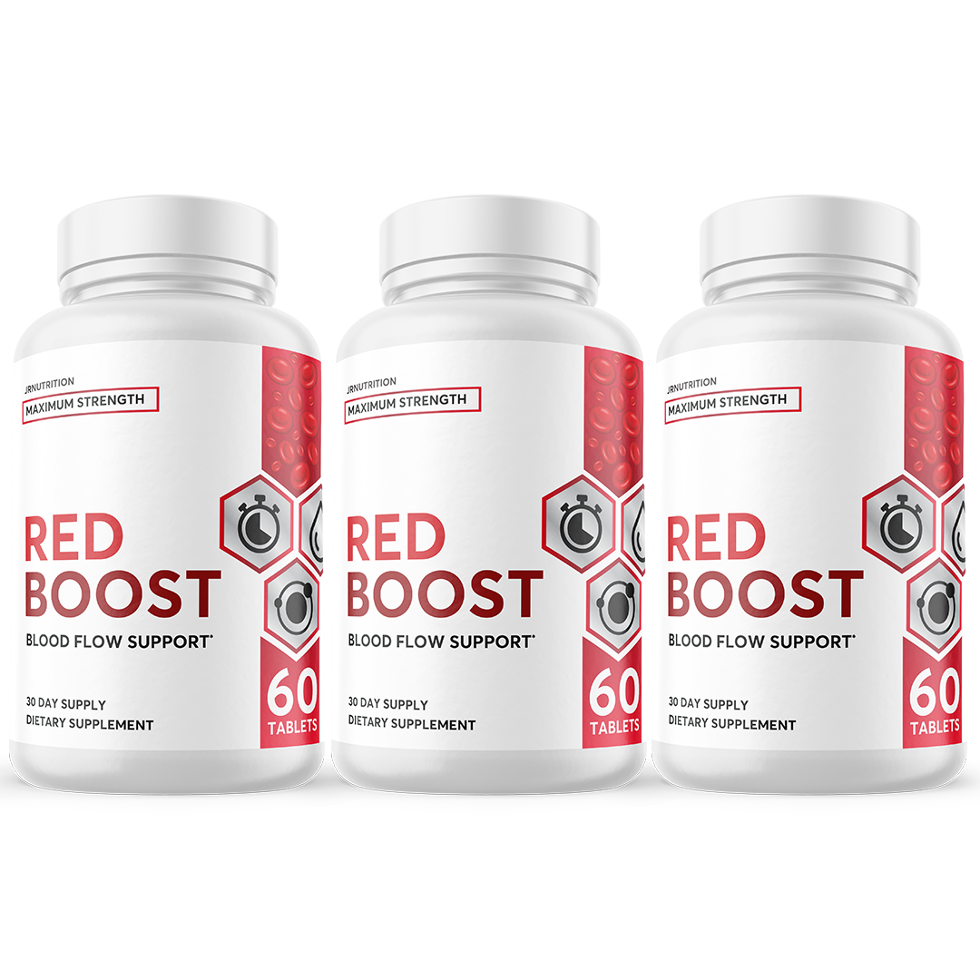 Red Boost - Blood Flow Support Dietary Supplement 60 Capsules (3 Pack ...