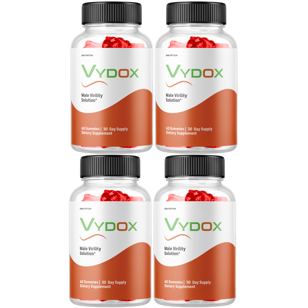 Vydox Gummies Support and Enhanced Energy Drive and Vitality - 4 Bottl ...