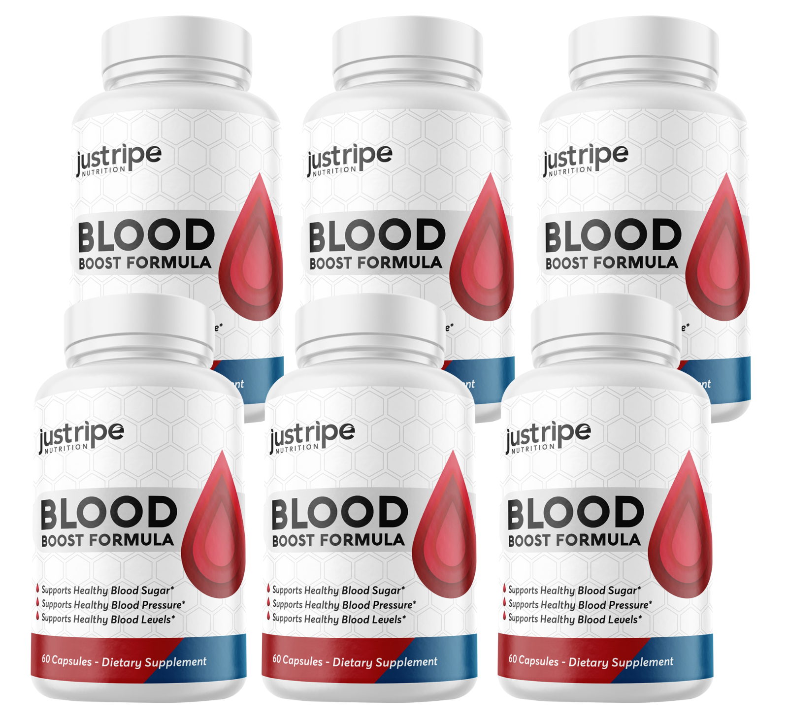 6 Pack Blood Boost Formula Blood Flow Accelerator By Just Ripe - 60 Ca ...