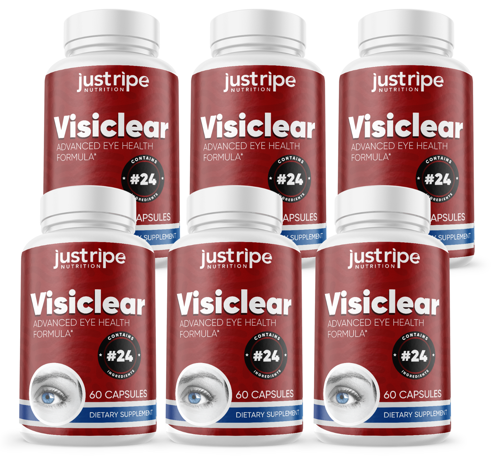 6 Pack VisiClear Advanced Eye Formula for Eyes Supplement Formula ...