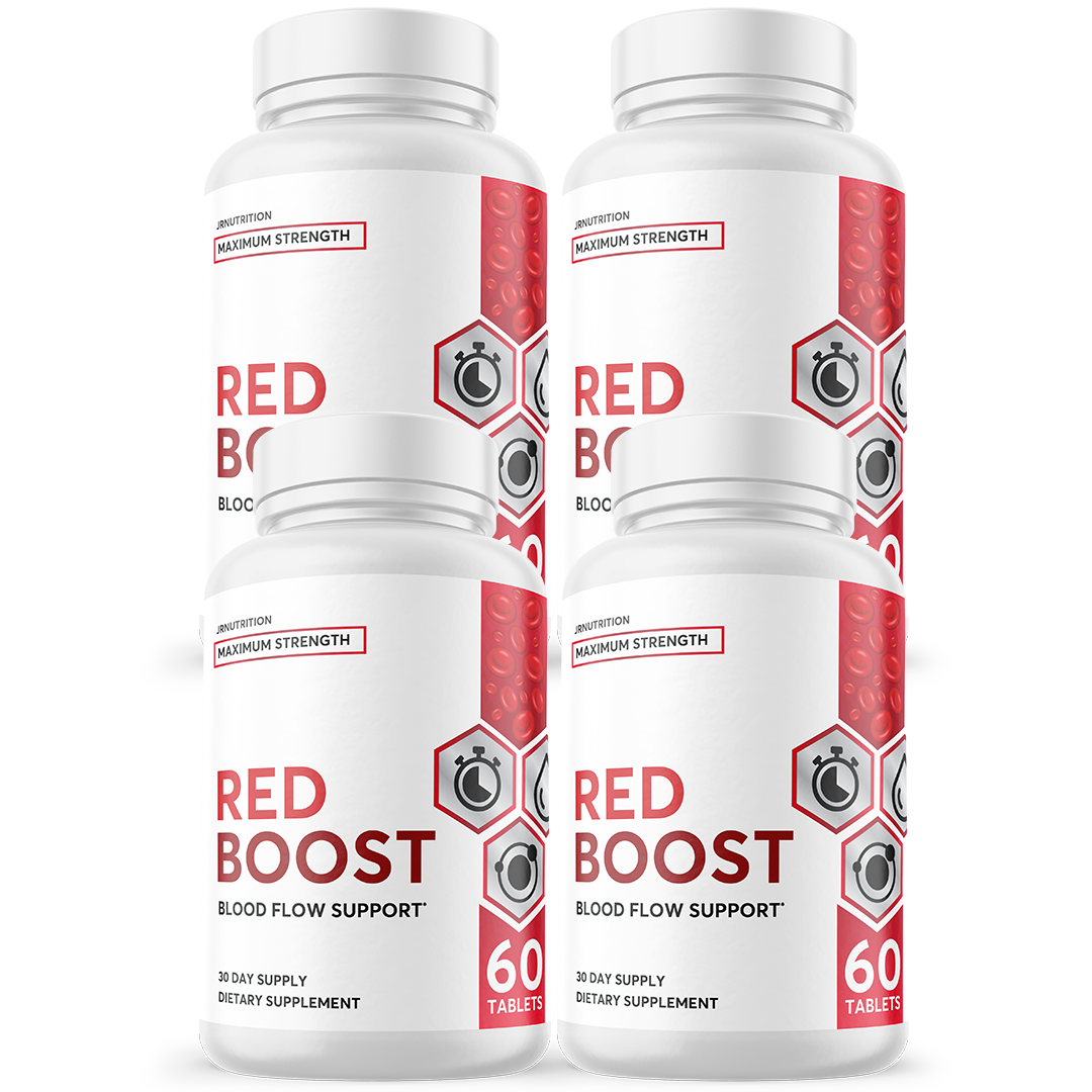 Red Boost - Blood Flow Support Dietary Supplement 60 Capsules (4 Pack) – justripenutrition