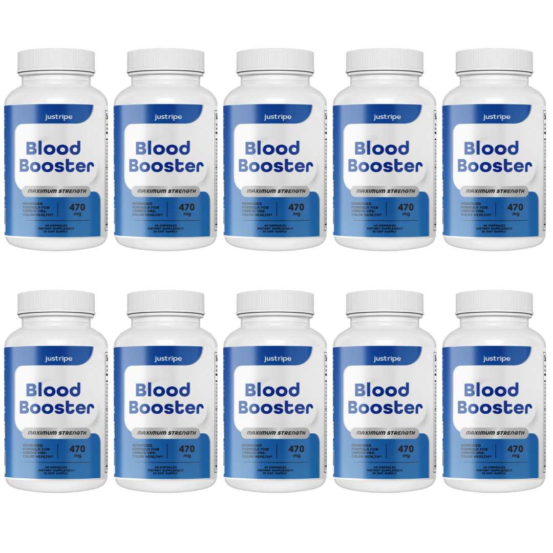 Blood Booster Maximum Strength Cardio Support Supplement - 10 Bottles ...
