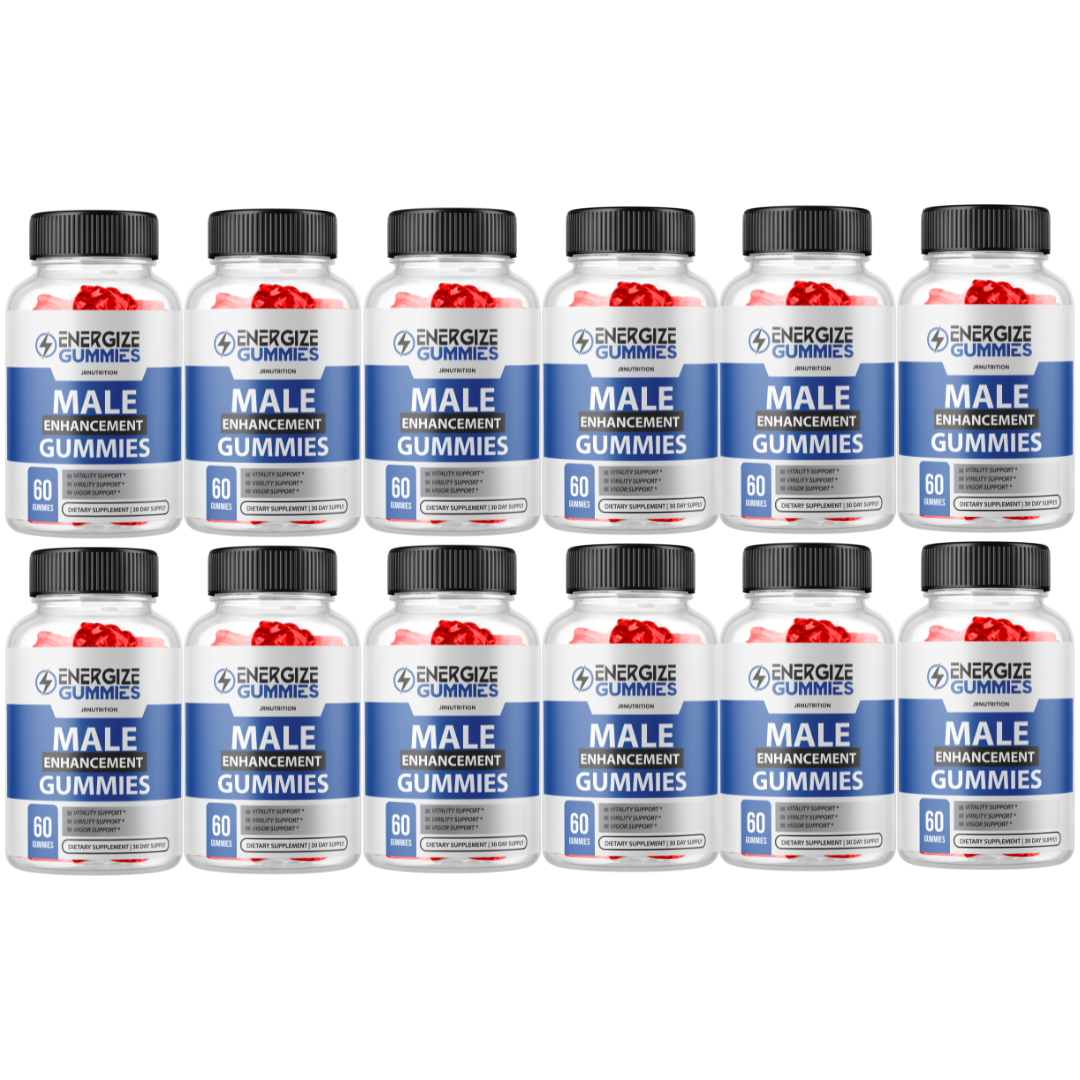 Energize Male Gummies Men to Help with Vitality and Virility - 12 Bott ...