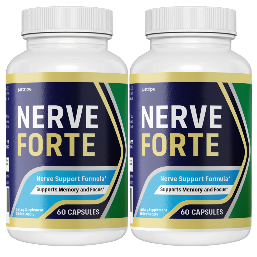 Nerve Forte Capsules for Nerve Health and Discomfort Relief - 2 Bottle ...