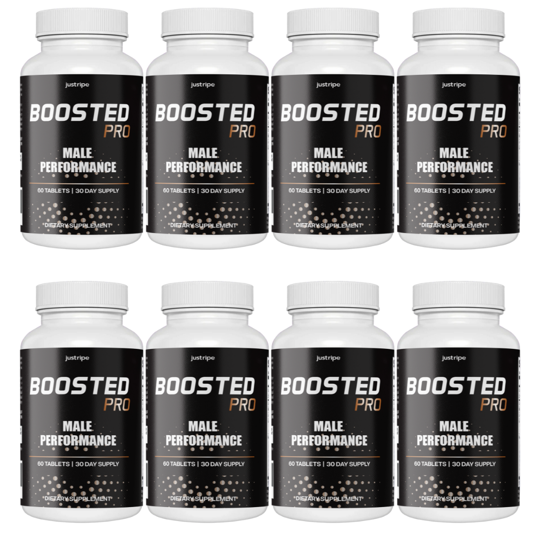 Boosted Pro Male Performance Supplement, Endurance for Men - 8 Bottles ...