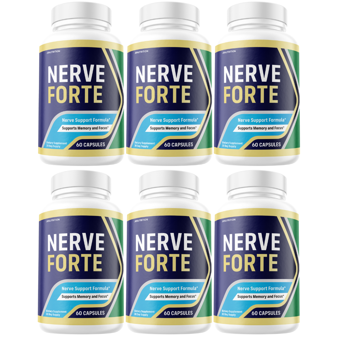 Nerve Forte Capsules for Nerve Health and Discomfort Relief - 6 Bottle ...