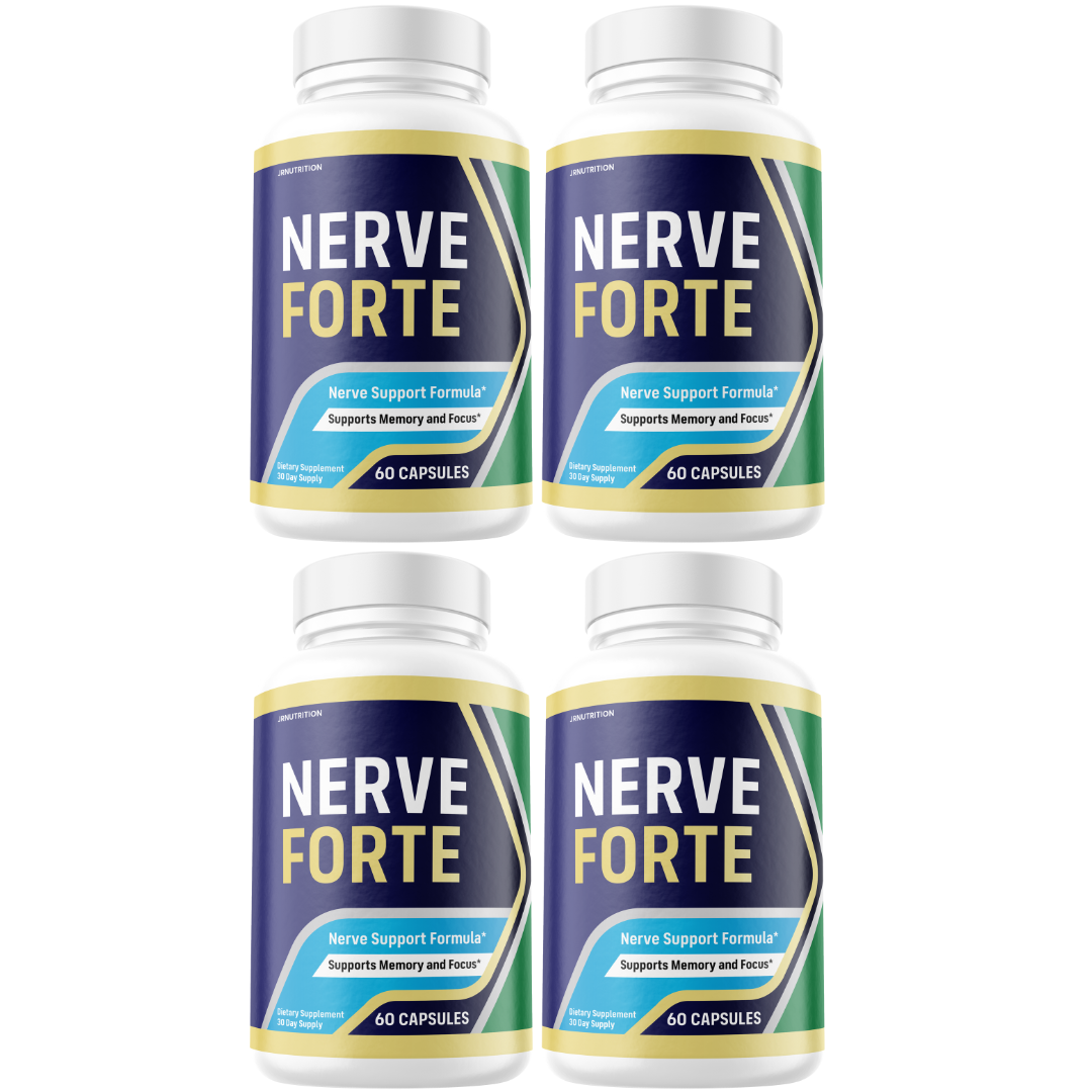 Nerve Forte Capsules for Nerve Health and Discomfort Relief - 4 Bottle ...