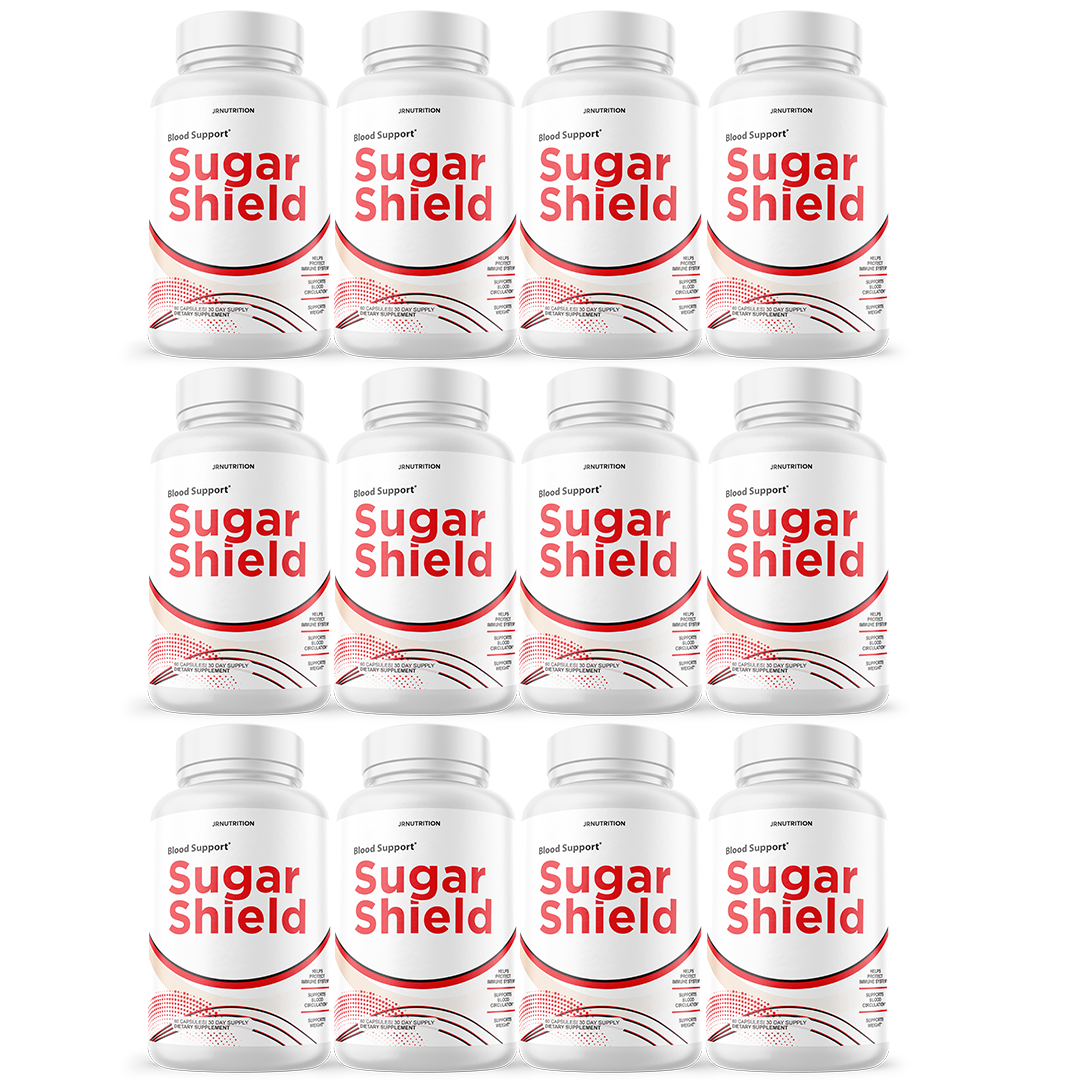Sugar Shield - Sugar Support Dietary Supplement 60 Capsules (12 Pack ...