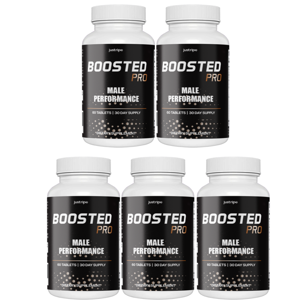 Boosted Pro Male Performance Supplement, Endurance for Men - 5 Bottles ...