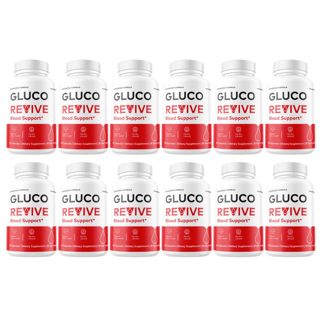 Gluco Revive Blood Support Advanced Glycogen Support - 12 Bottles ...