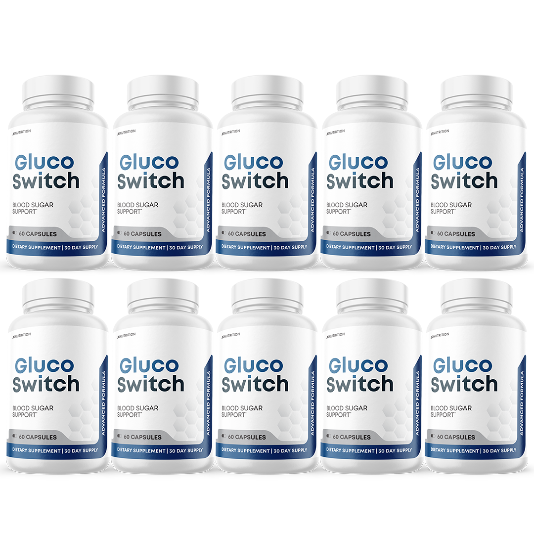 Gluco Switch - Blood Sugar Support Dietary Supplement 60 Capsules (10 ...