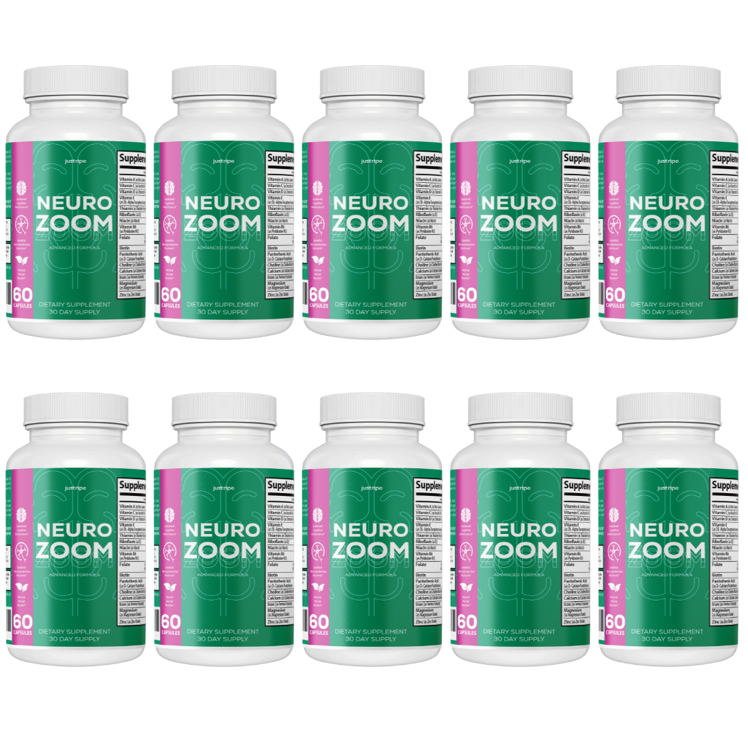Neuro Zoom - Supports Healthy Memory, Dietary Supplement - 10 Bottles ...