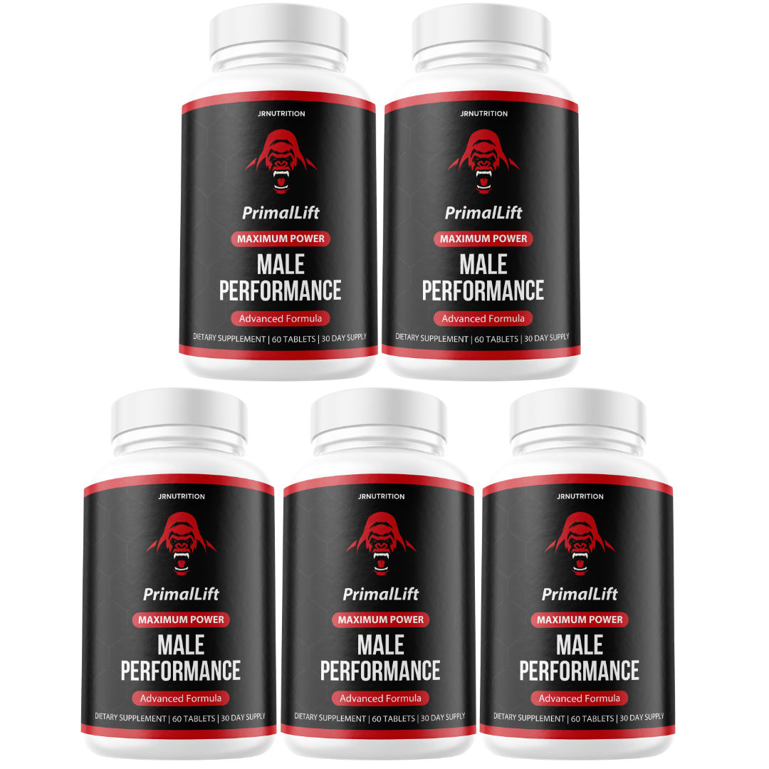 PrimalLift Male Performance & Vitality Primal Lift for Men - 5 Bottles ...