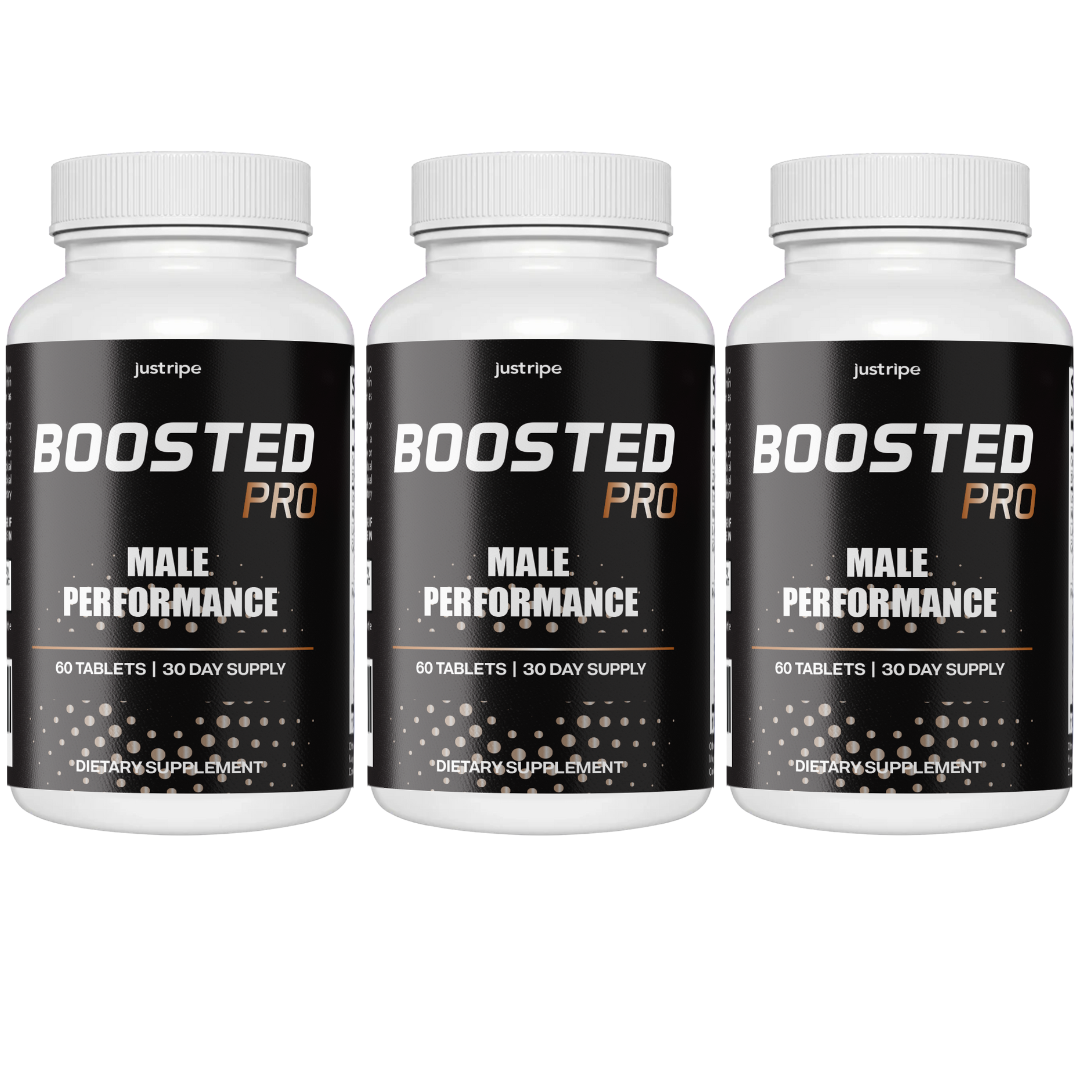 Boosted Pro Male Performance Supplement, Endurance for Men - 3 Bottles ...