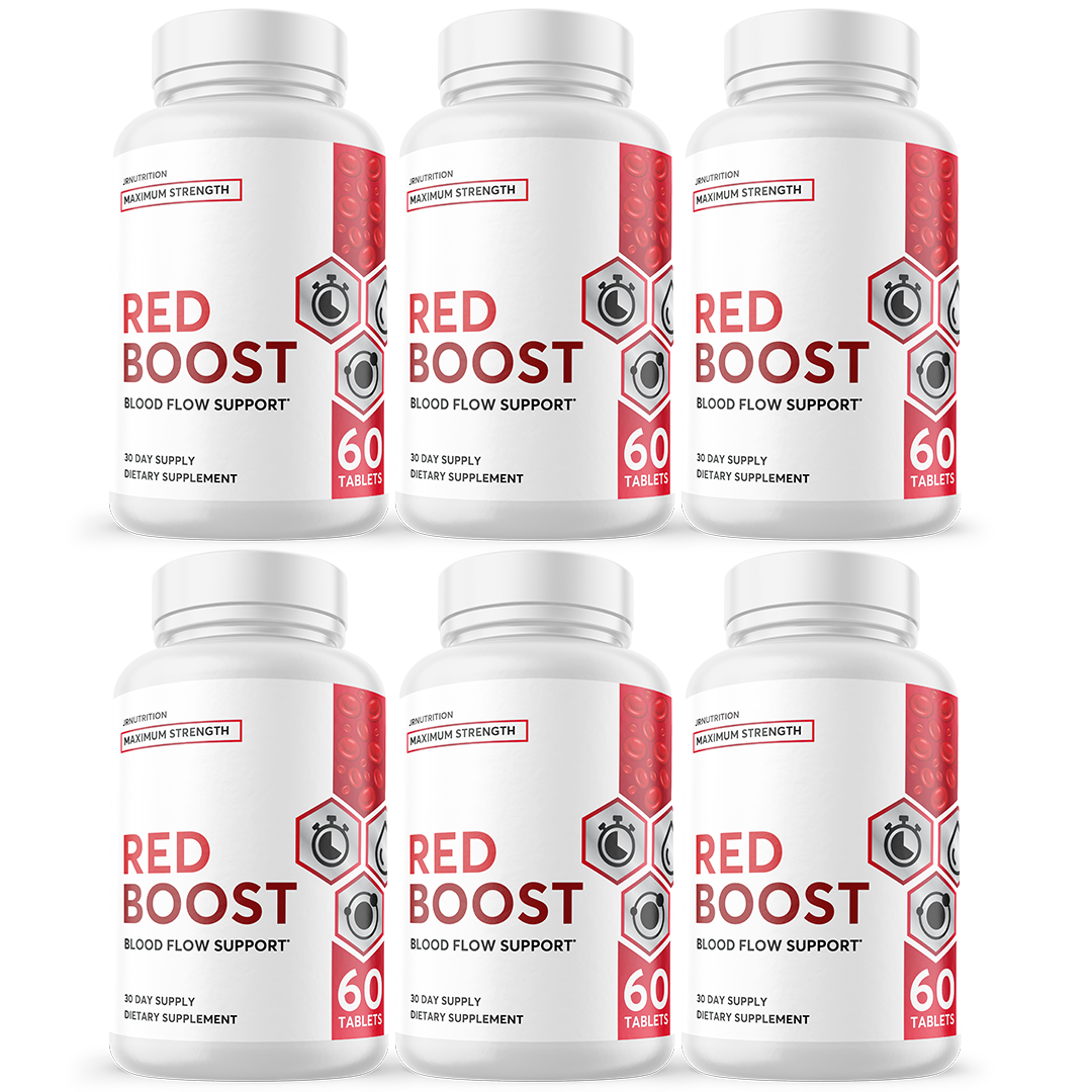 Red Boost - Blood Flow Support Dietary Supplement 60 Capsules (6 Pack ...