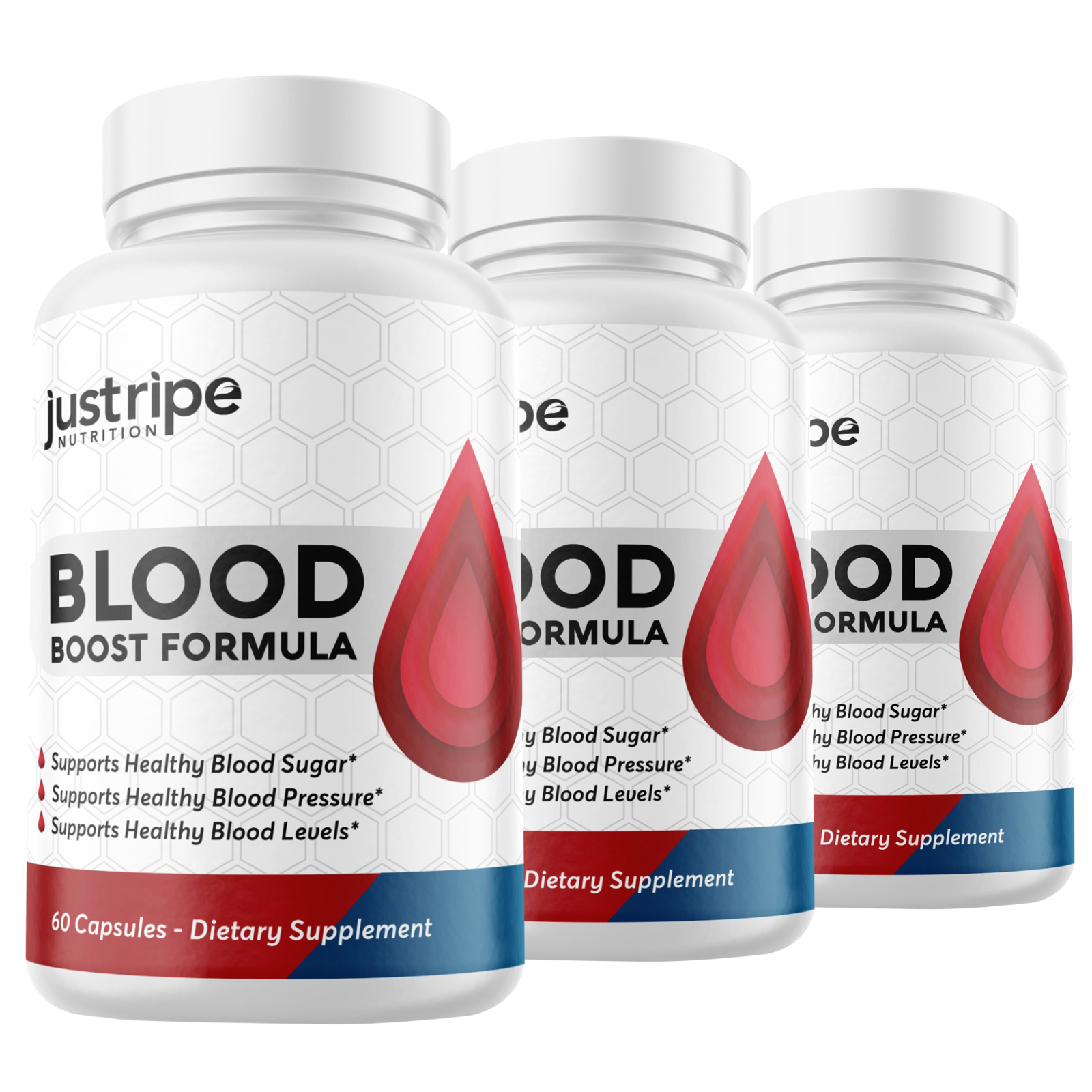3 Pack Blood Boost Formula Blood Flow Accelerator By Just Ripe - 60 Ca ...