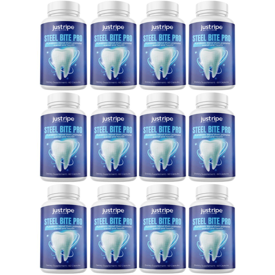 12 Pack Steel Bite Pro for Teeth and Gum Repair Advanced Formula Denta ...