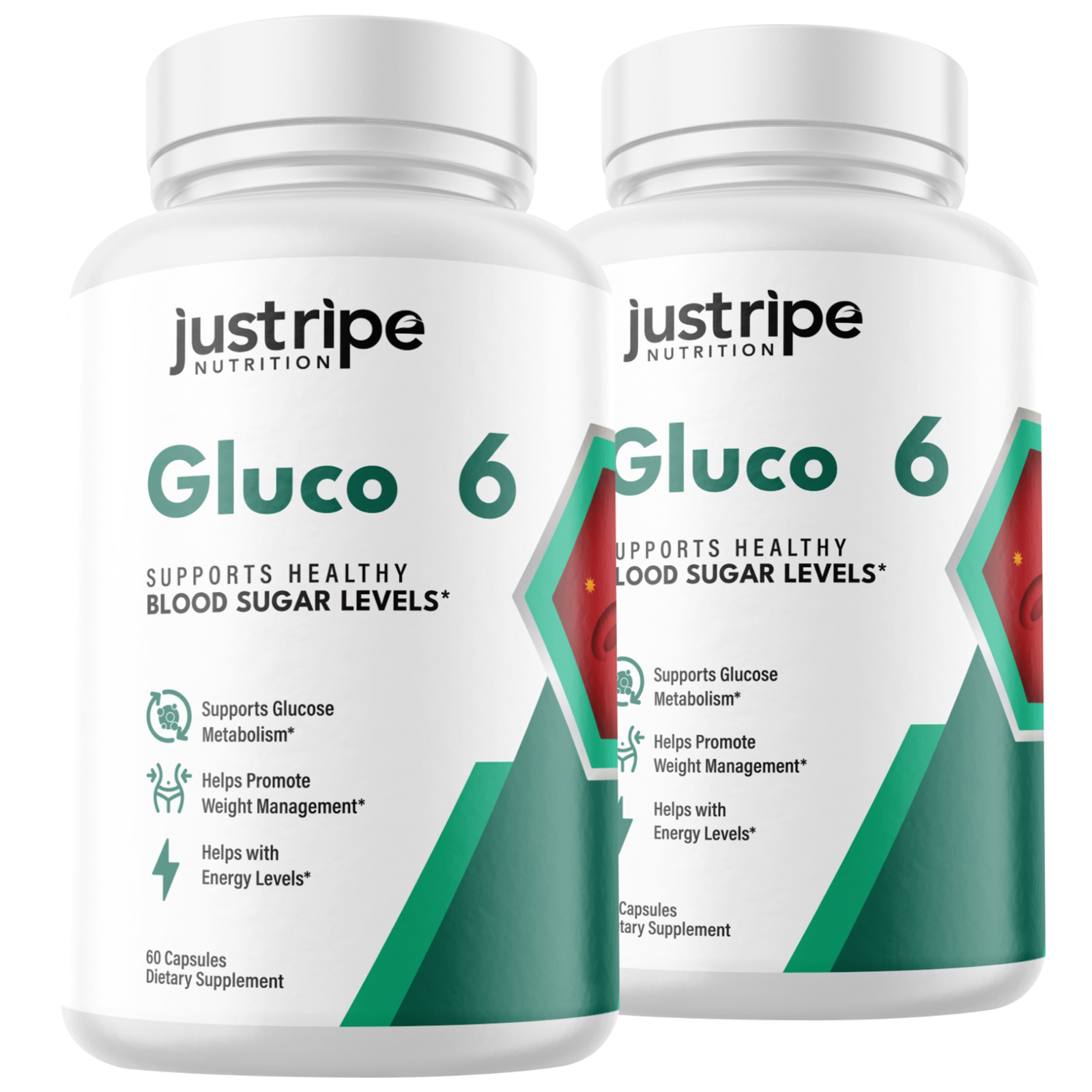 2 Pack Gluco6 Supplement Advanced Formula Supports Healthy Blood Level ...